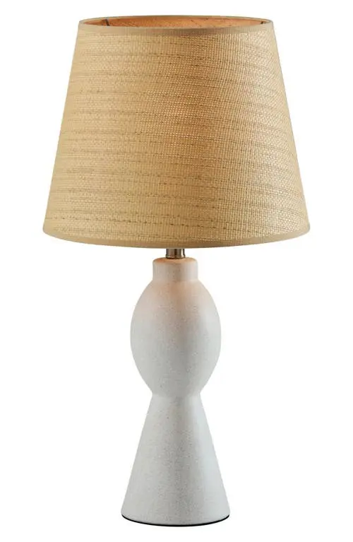ADESSO Everest Table Lamp - White Ceramic