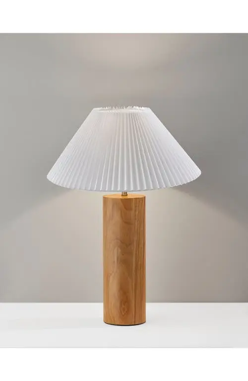 ADESSO Marta Table Lamp - Natural Wood