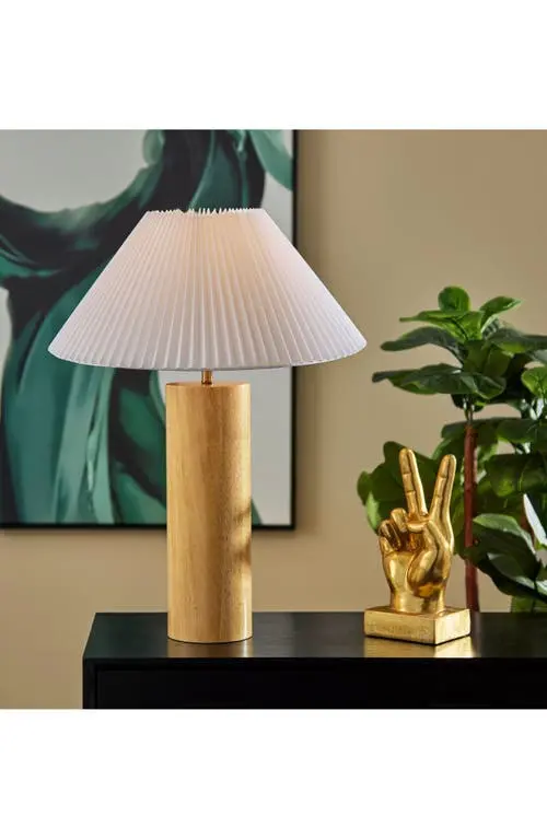 ADESSO Marta Table Lamp - Natural Wood