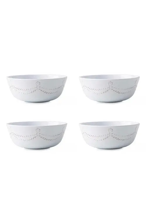 JULISKA Berry & Thread Set Of 4 Melamine Cereal Bowls - Whitewash