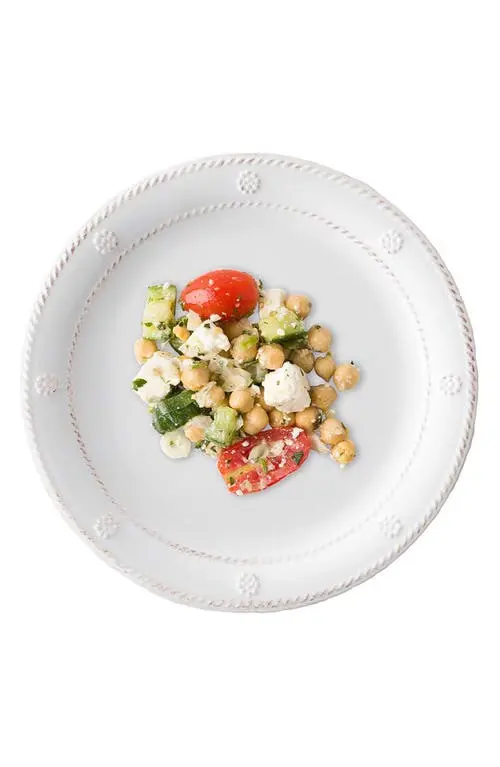 JULISKA Berry & Thread Set Of 4 Melamine Dessert Plates - Whitewash