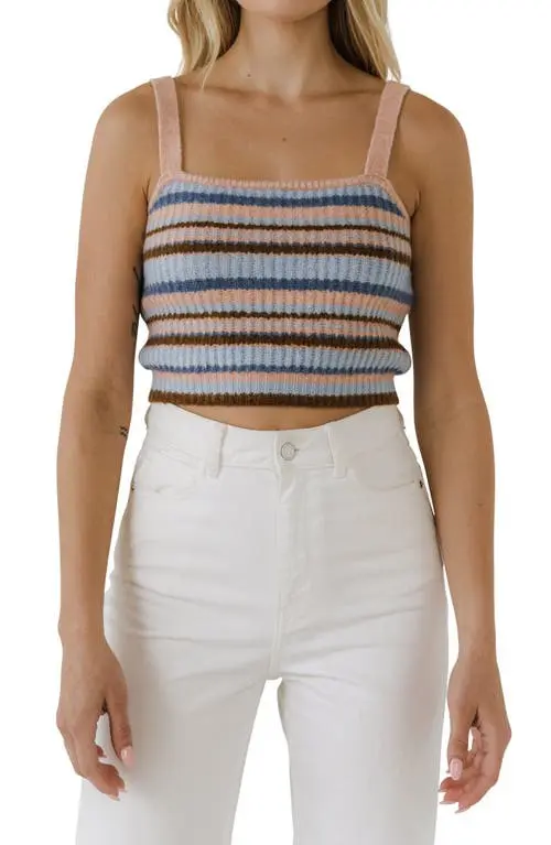 English Factory Stripe Ribbed Tank Top