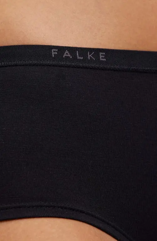 Falke Daily Comfort 2-pack Stretch Cotton Hipster Briefs - Black
