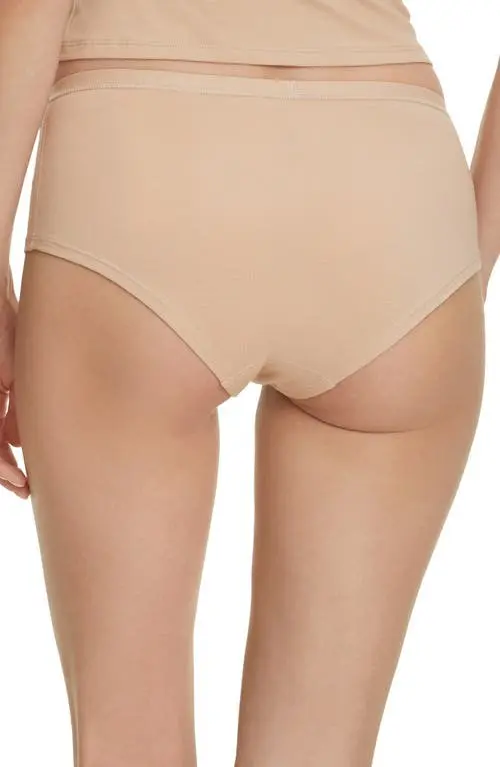 Falke Daily Climate Cotton Blend Hipster Briefs - Camel