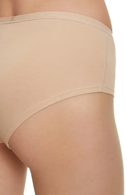 Falke Daily Climate Cotton Blend Hipster Briefs - Camel