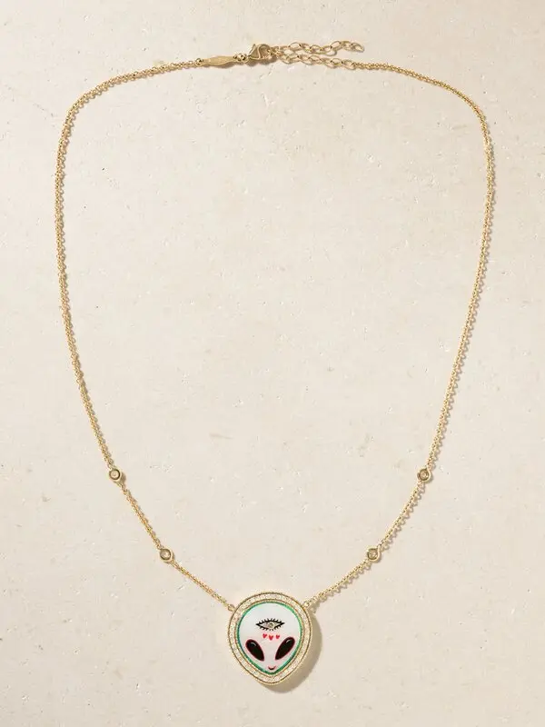 Jacquie Aiche Alien 14-karat Multi-stone Necklace