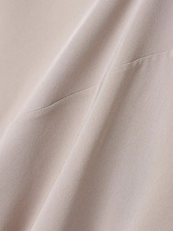 Helmut Lang Layered Draped Silk Crepe De Chine Blouse