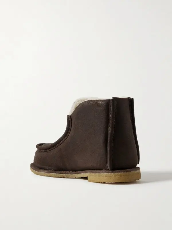 JW Anderson Shearling-lined Suede Ankle Boots