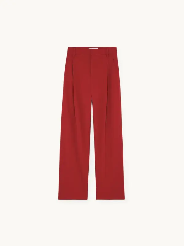 Maria Mcmanus Mid-rise Pleat-front Trousers