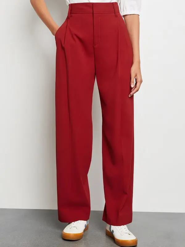 Maria Mcmanus Mid-rise Pleat-front Trousers