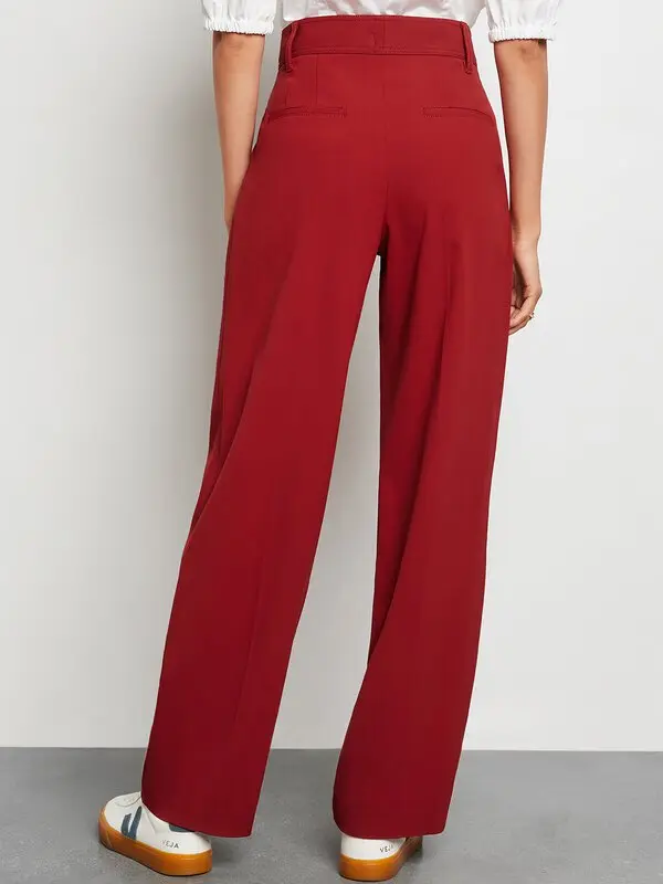 Maria Mcmanus Mid-rise Pleat-front Trousers