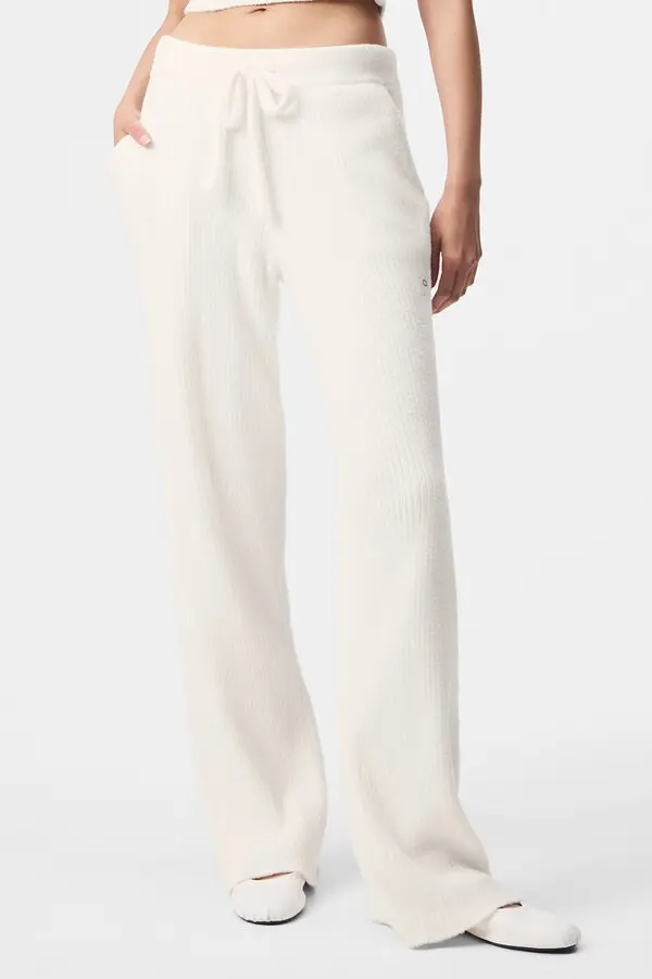 Alo Yoga High-waist Wide Leg Pants - Ivory
