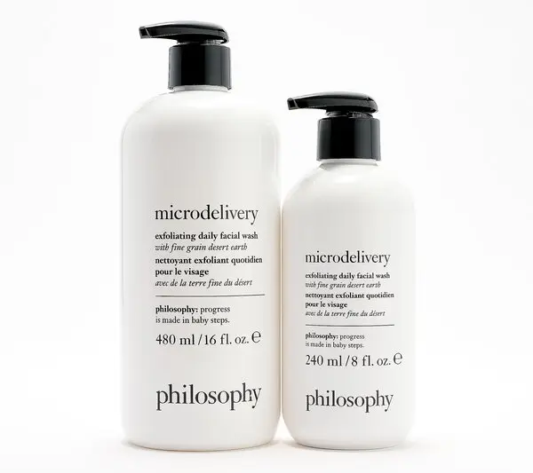 PHILOSOPHY Microdelivery Exfoliating Face Wash 16oz & 8oz - One-color