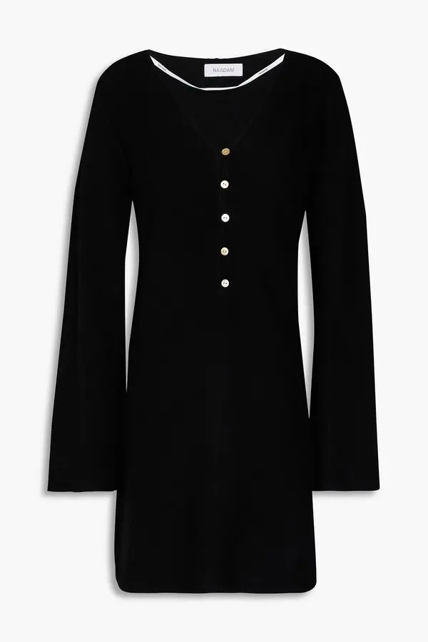 black cashmere mini dress CLARISSE MINI DRESS main image 0