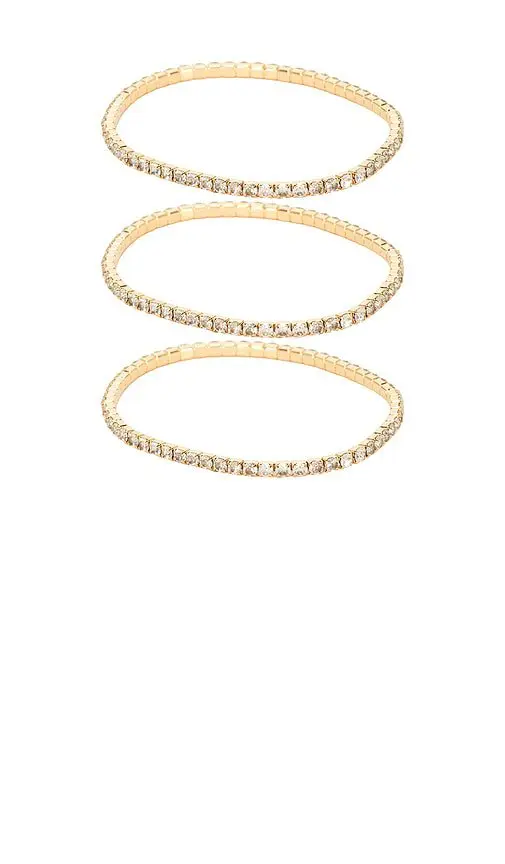 Ettika Crystal Embellished Bracelet Set
