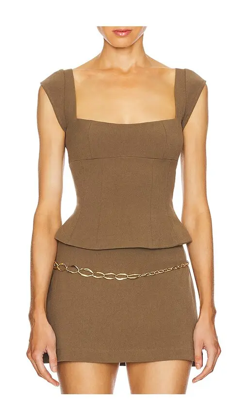 Ettika Hammered Oval Link Chain Belt