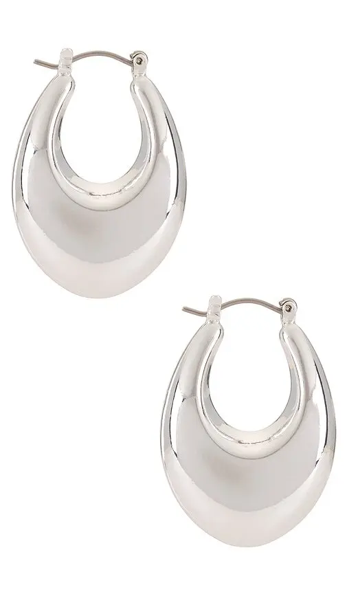 Ettika Open Teardrop Hoop Earrings