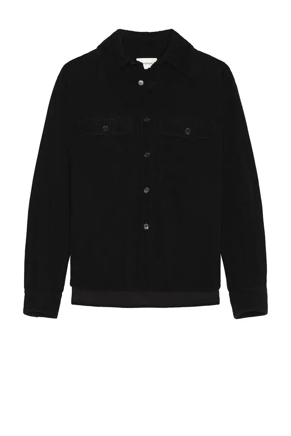 Saint Laurent Fall Overshirt In Black - Faded Black