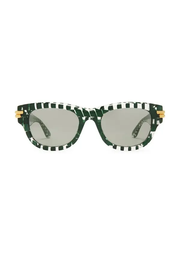 Bottega Veneta Bold Ribbon Sunglasses - Green
