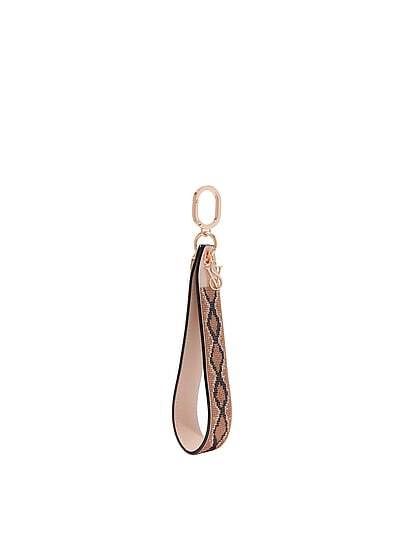 Victoria's Secret Wristlet Strap Keychain - Beige