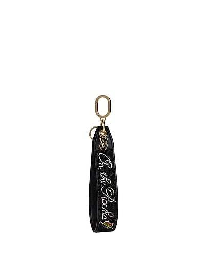 Victoria's Secret Wristlet Strap Keychain - Black