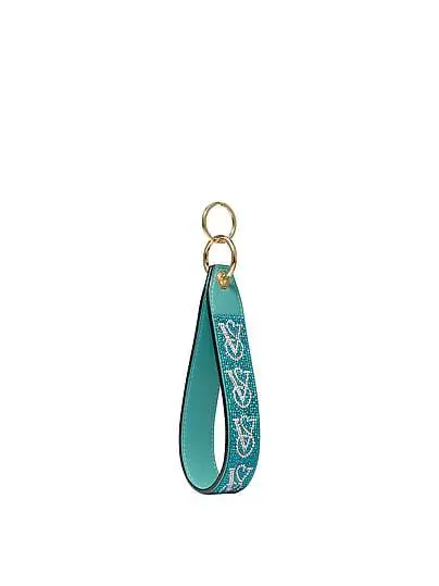 Victoria's Secret Wristlet Strap Keychain - Blue