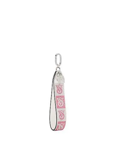 Victoria's Secret Wristlet Strap Keychain - White,ivory
