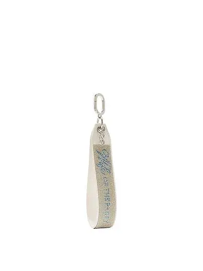 Victoria's Secret Wristlet Strap Keychain - White,ivory