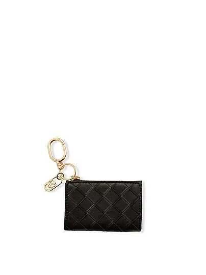 Victoria's Secret Foldover Card Case Keychain - Black