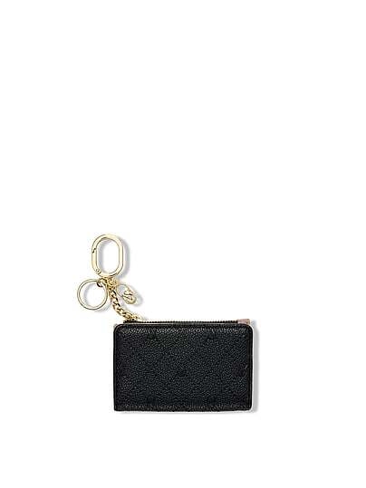 Victoria's Secret Foldover Card Case Keychain - Black