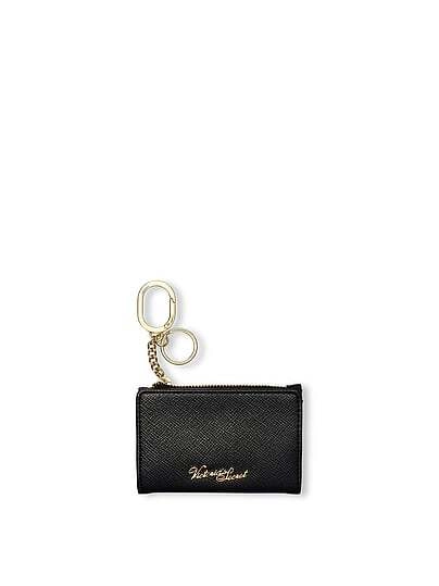 Victoria's Secret Foldover Card Case Keychain - Black
