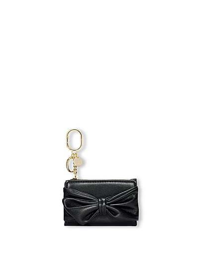 Victoria's Secret Foldover Card Case Keychain - Black