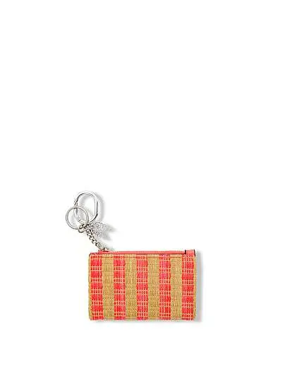 Victoria's Secret Foldover Card Case Keychain - Orange