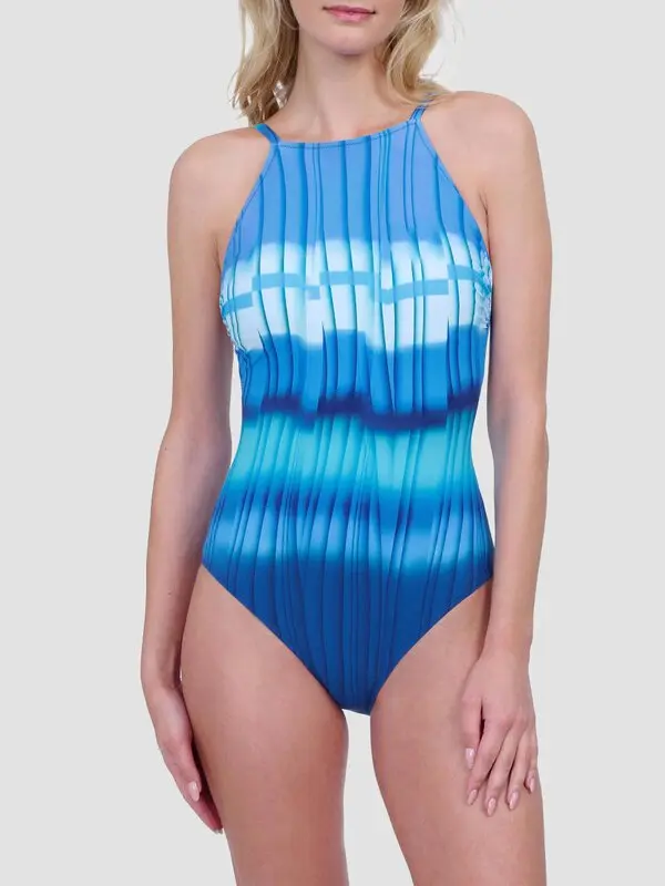 GOTTEX Gold Hour Printed One-piece Swimsuit - Blue Multi