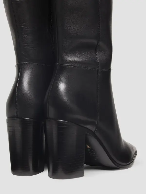 Schutz Mikki Up 90mm Leather Block-heel Boots