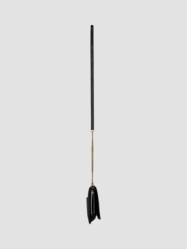 Saint Laurent Cassandre Phone Holder In Patent Leather