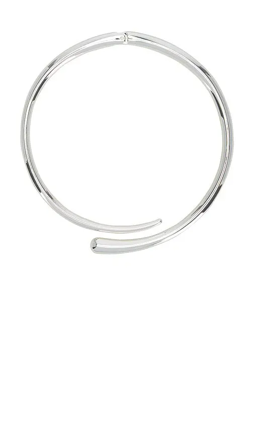 Ettika Elegant Wrap Choker - Metallic Silver