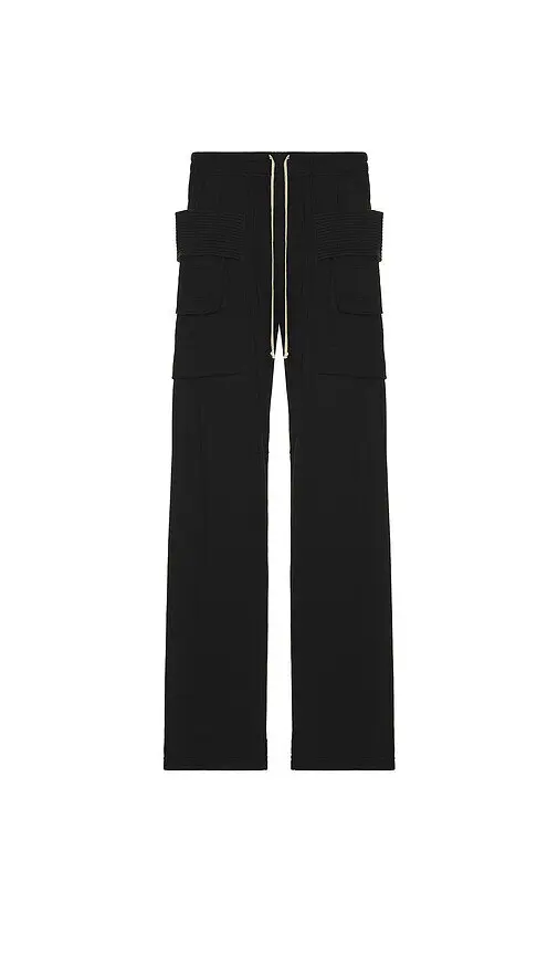 Rick Owens Creatch Cargo Drawstring Pants In . Also - Black