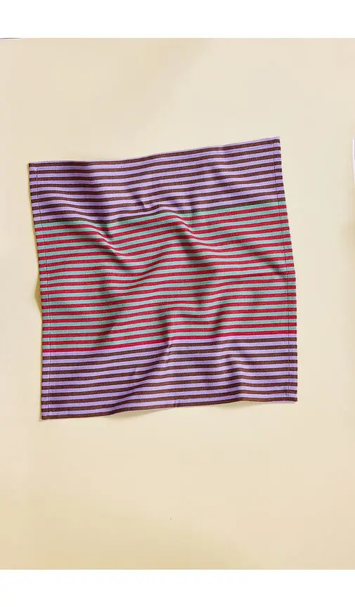 DUSEN DUSEN Set Of 4 Dual Stripe Napkins