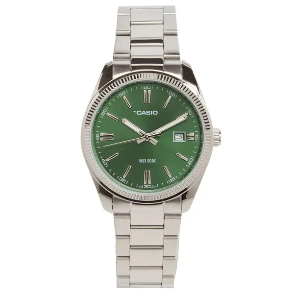 Casio Vintage Watch - Silver/green