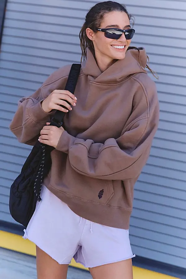 Free People A Cut Above Hoodie - Hickory