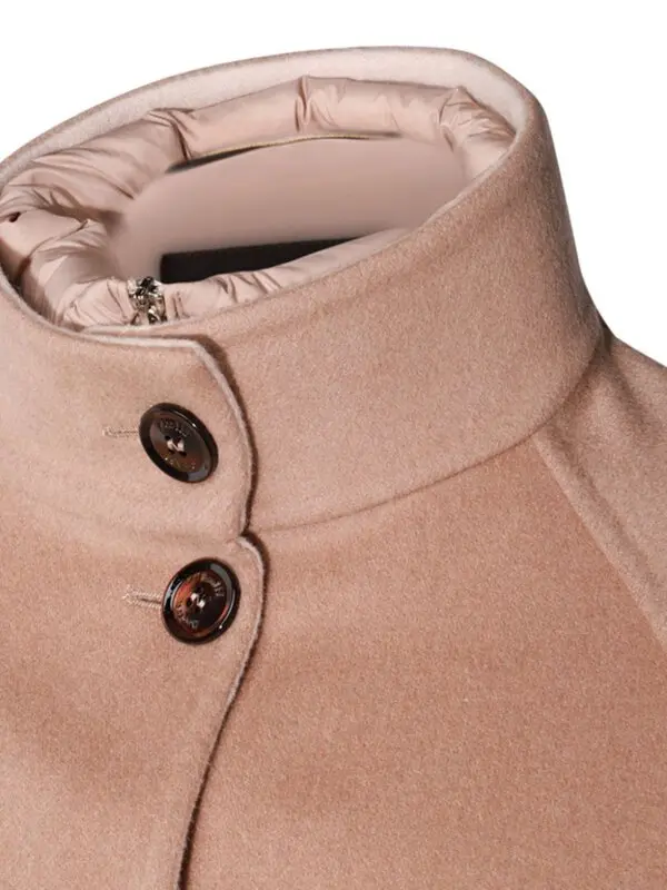 MOORER Layered Funnel-neck Jacket