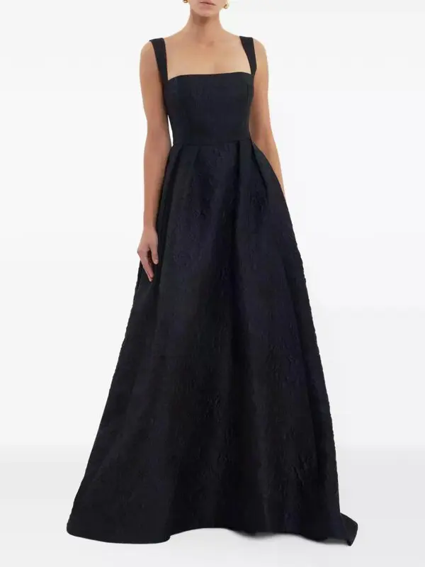 Rebecca Vallance Esther Strap Gown - Black
