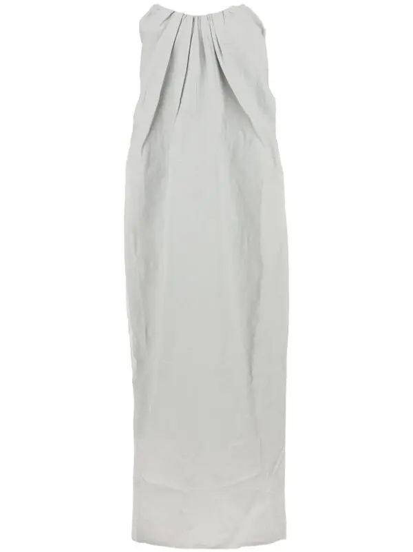 Co Strapless Pleat-detail Maxi Dress - Blue