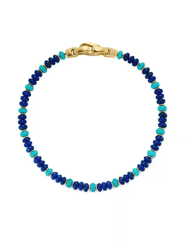 David Yurman 18kt Yellow Bead Bracelet - Gold
