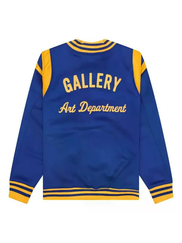 GALLERY DEPT. Logo-appliqué Wool Bomber Jacket - Blue
