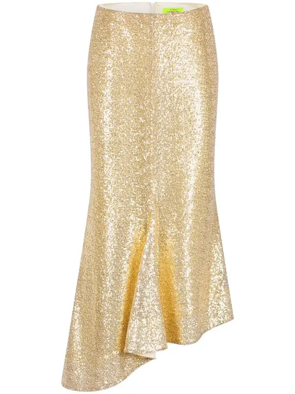 Shanghai Tang Sequined Midi Skirt