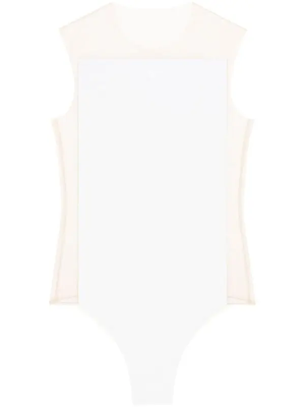 COURREGES Illusion Bodysuit - White
