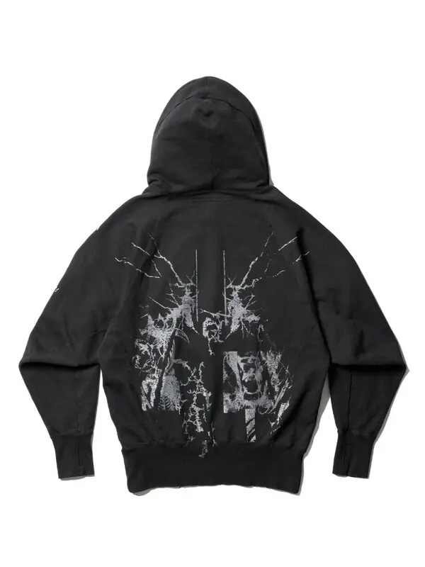 Julius Rift Graphic Hoodie In Black - 48% Off | Editorialist
