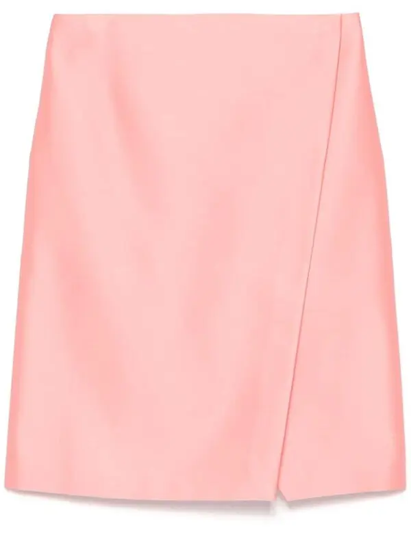 Philosophy Di Lorenzo Serafini Satin Mini Wrap Skirt - Pink